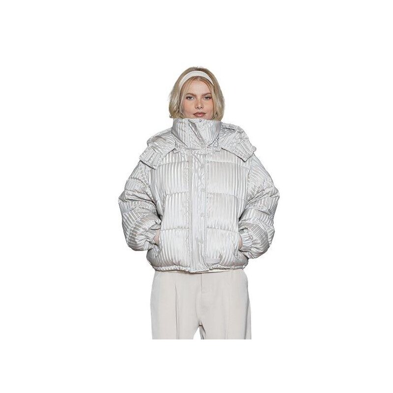 Sixth June Jacke Iridescent Puffer W/Hood Beige | stormbreaker.de, 119,90